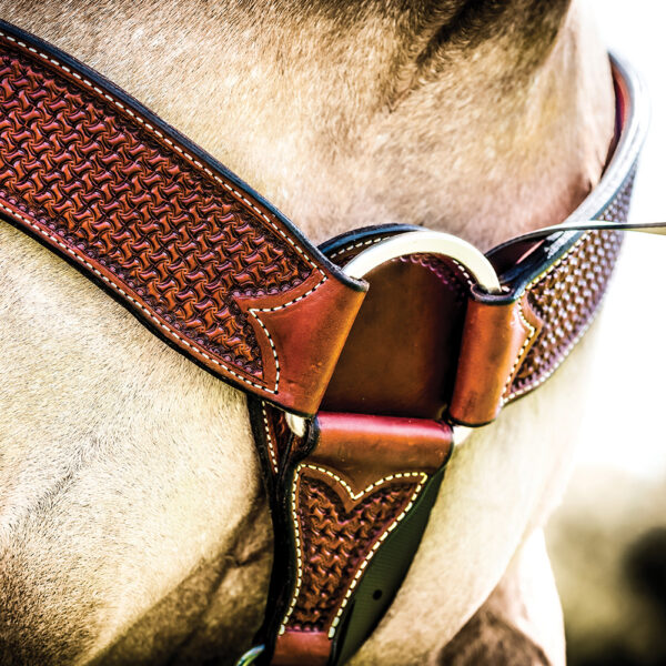 Rosewood Spider Stamp Leather - Cowboy Tack