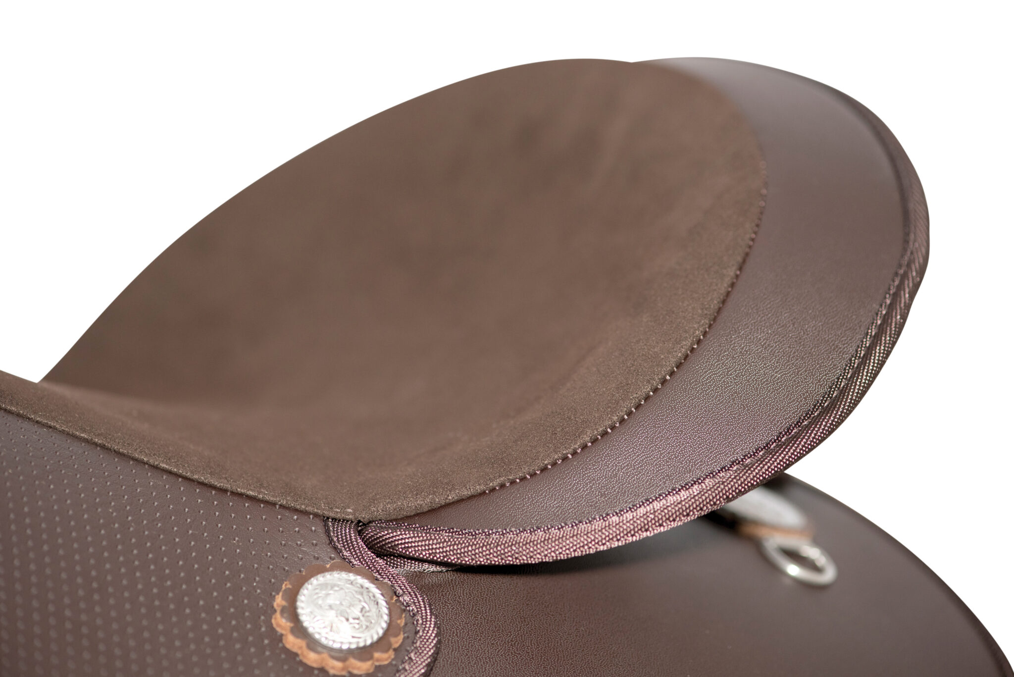 Wintec Semi Quarter Barrel Synthetic Saddle - Brown - Cowboy Tack