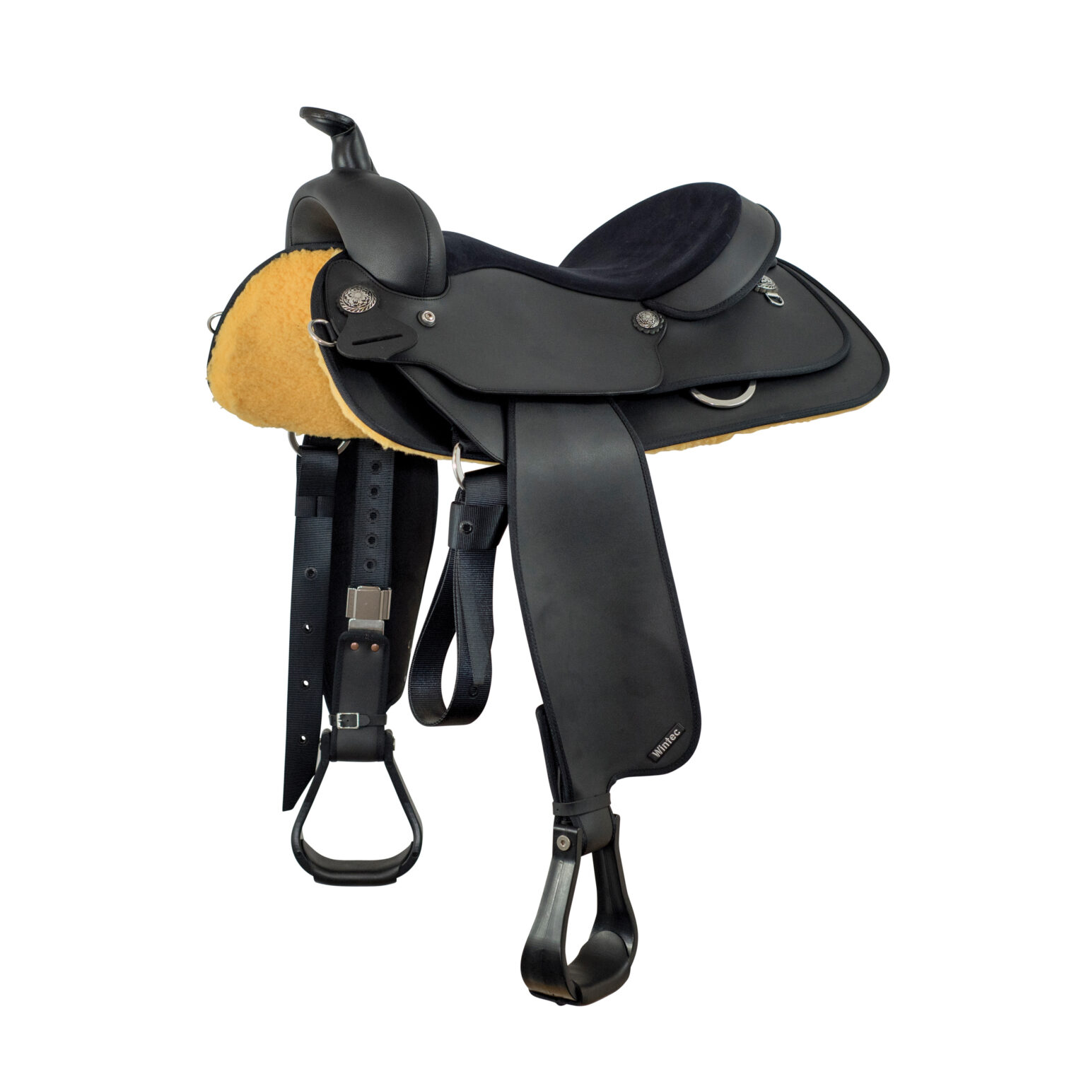 Wintec Full Quarter Frontier Saddle - Black - Cowboy Tack